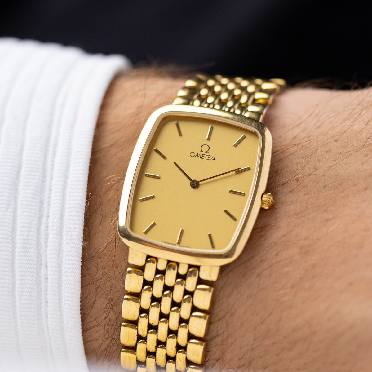 Omega De Ville, Vintage Quartz Watch, Extra Slim Dress Case from 1986 ...