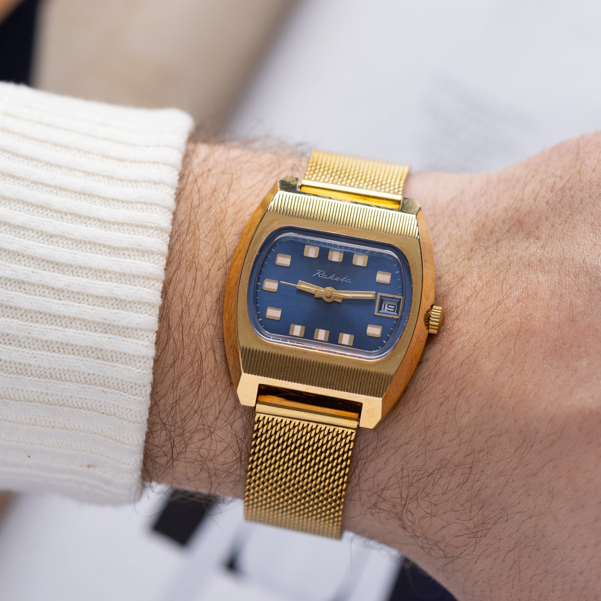 Raketa "TV" Rare NOS, Gold Plated case, Cal. 2614 H, Made in USSR – DuMarko