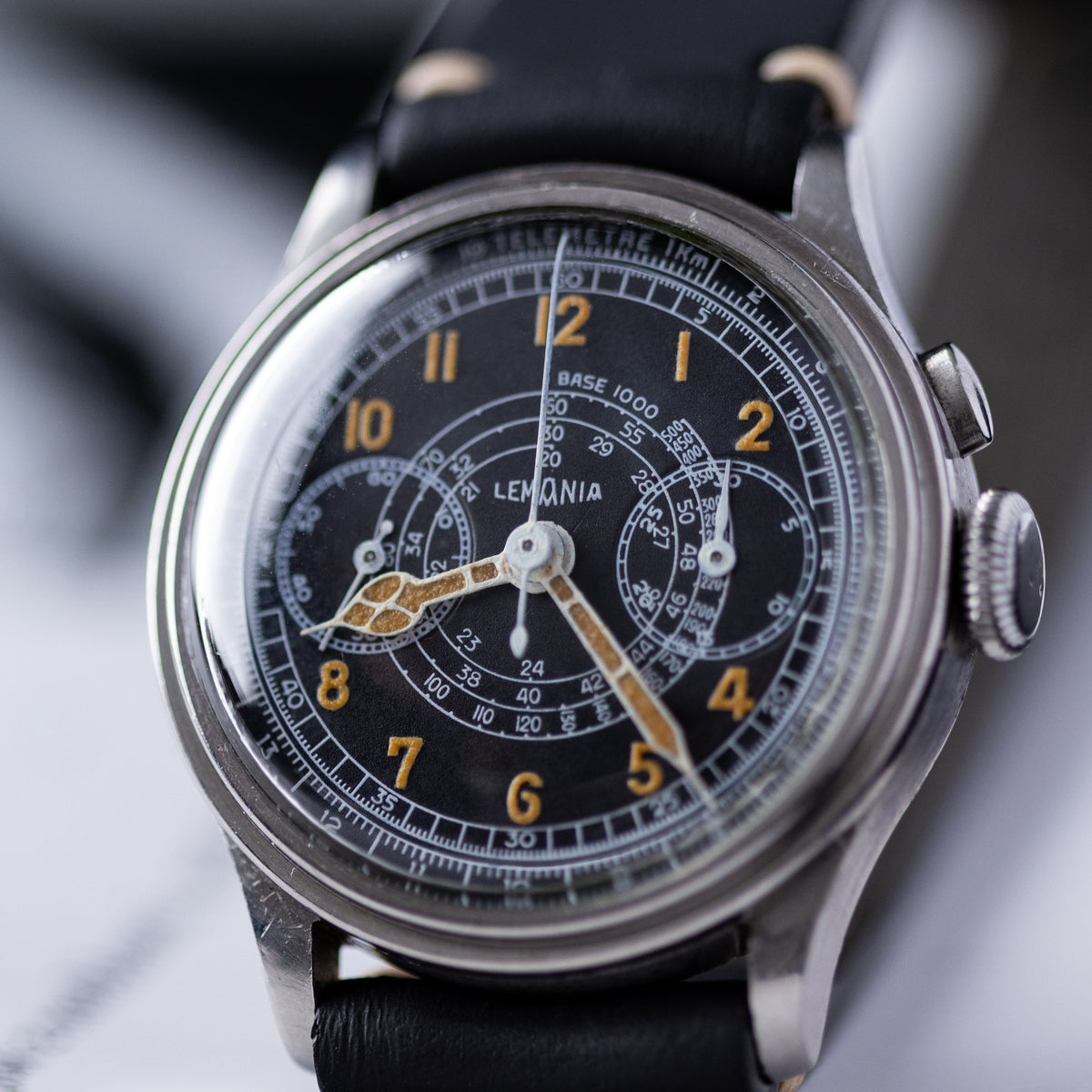Vintage Lemania Monopusher Chronograph Cal. 15TL/33.3, Swiss Made from ...