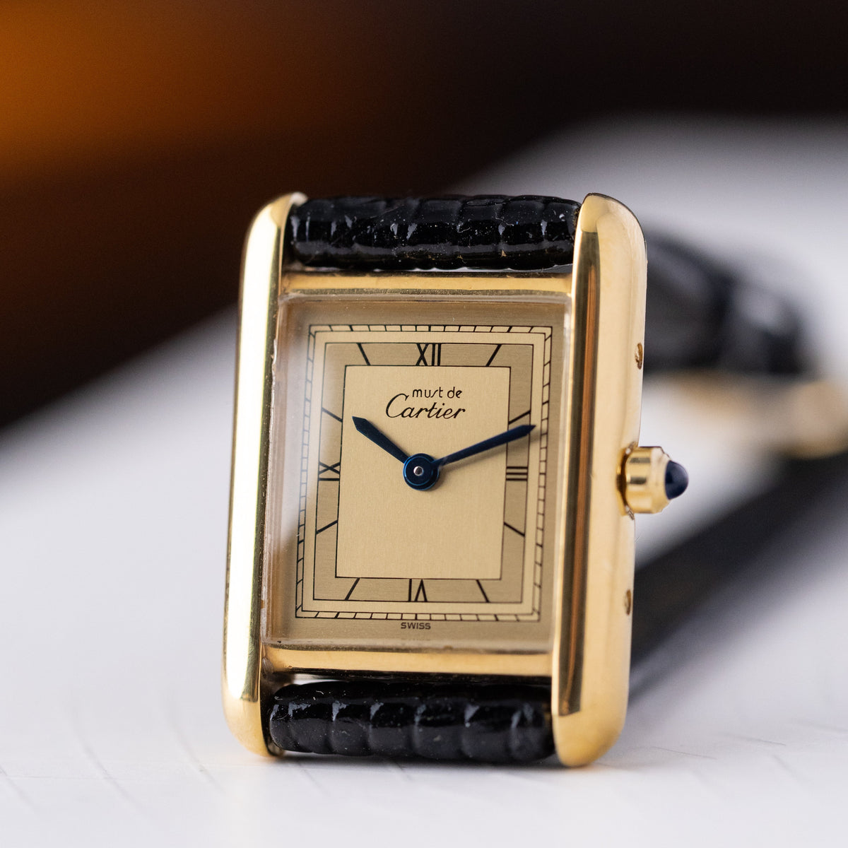Vintage Must de Cartier Tank Vermeil Ref. 3 66001, Art Deco, Two-tone ...
