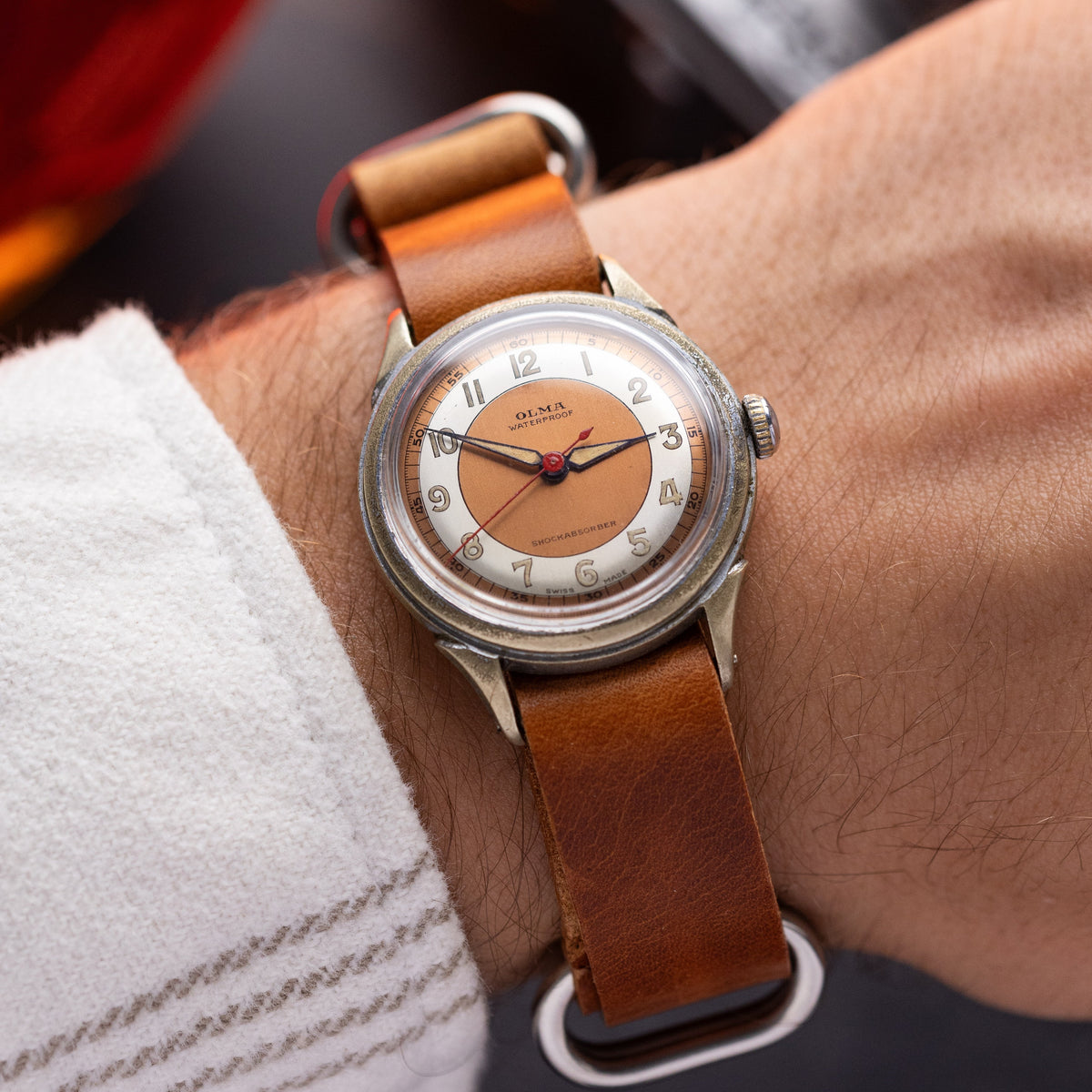 Vintage Olma Two-toned dial watch, Rare Swiss original watch – DuMarko