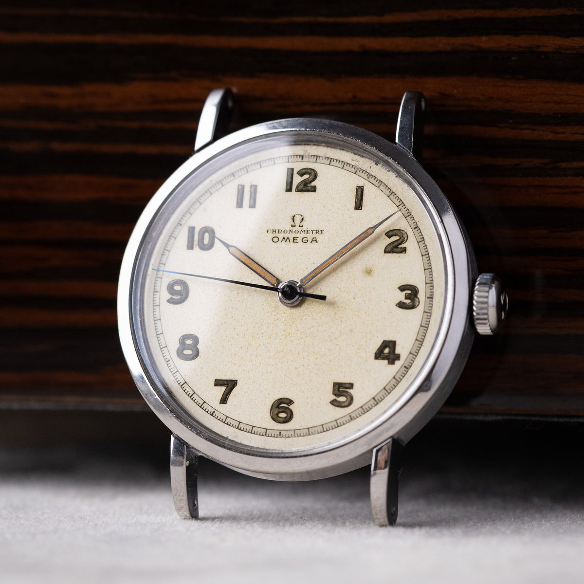 Vintage Omega Chronometer,Rare Ref. 2410-1, Radium Dial, Cal. 30T2 RG ...