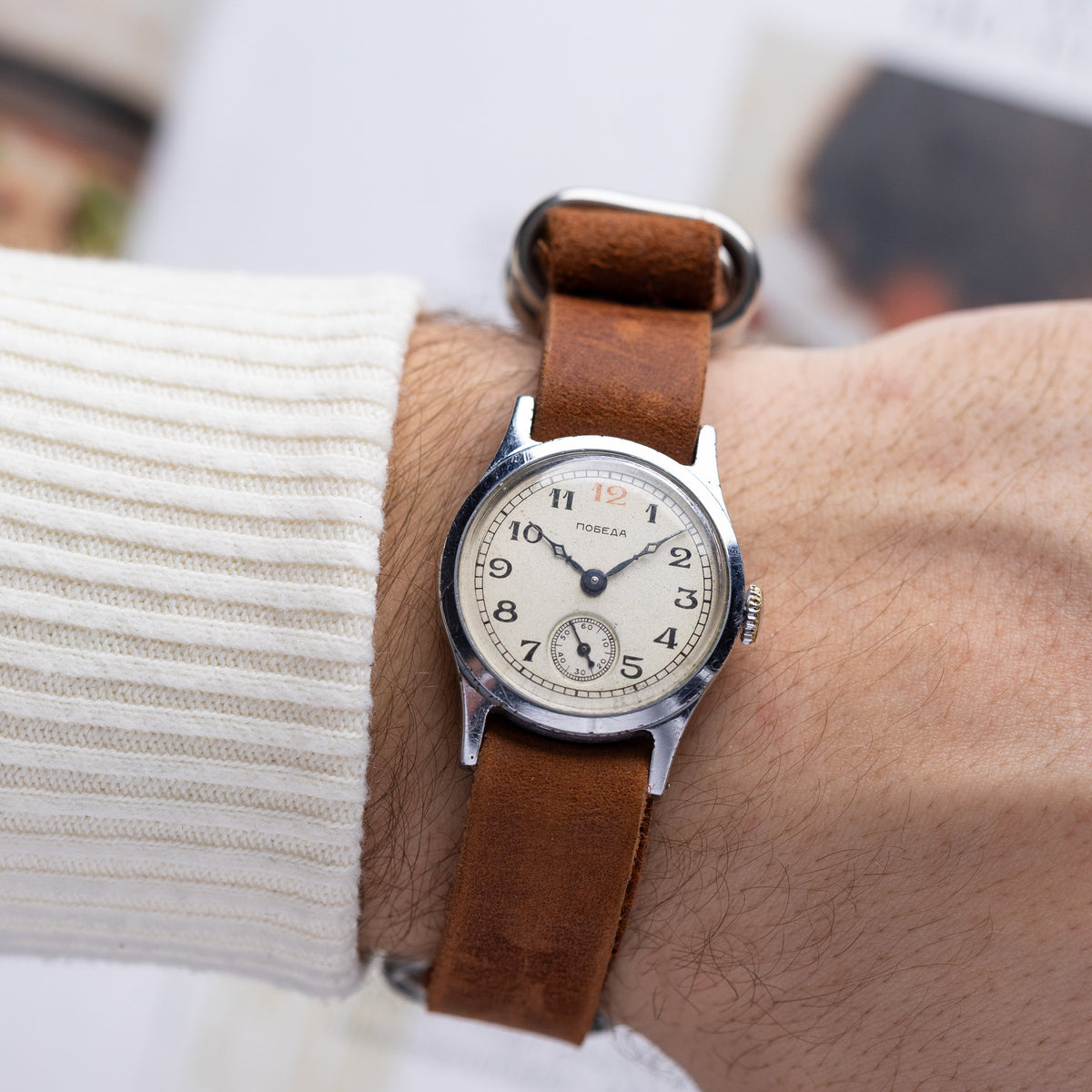 Vintage "Pobeda" Rare Red 12 Stalin's watch, Cal 2602, Soviet watch fr ...