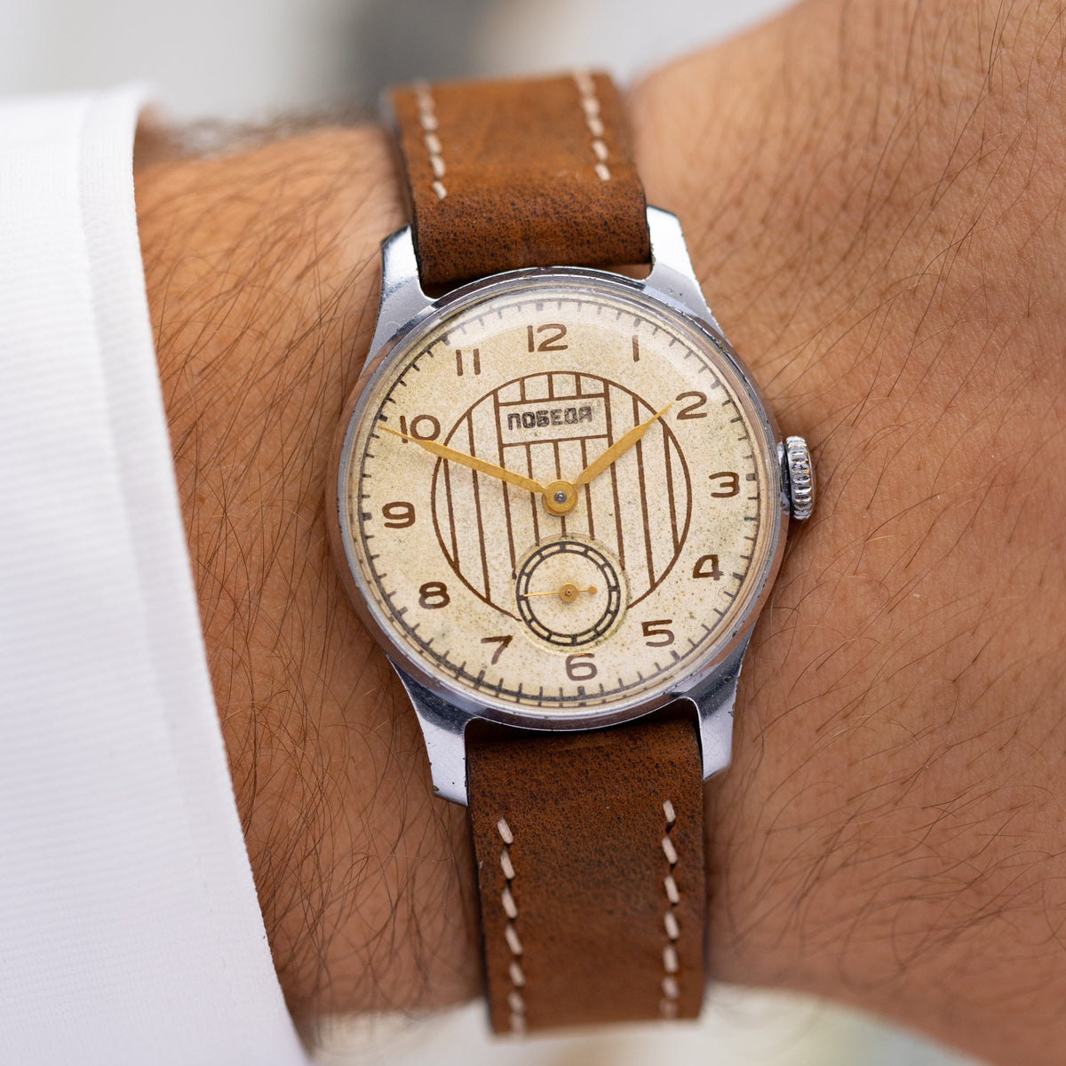 Vintage Pobeda (Victory)Soviet Mechanical Watch, 15 Jewels – DuMarko