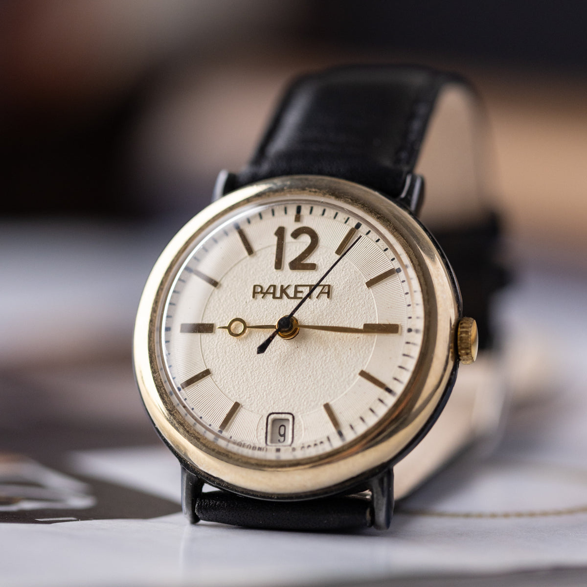Vintage Raketa, Rare Pontife Watch, Date Window, from 1980's – DuMarko