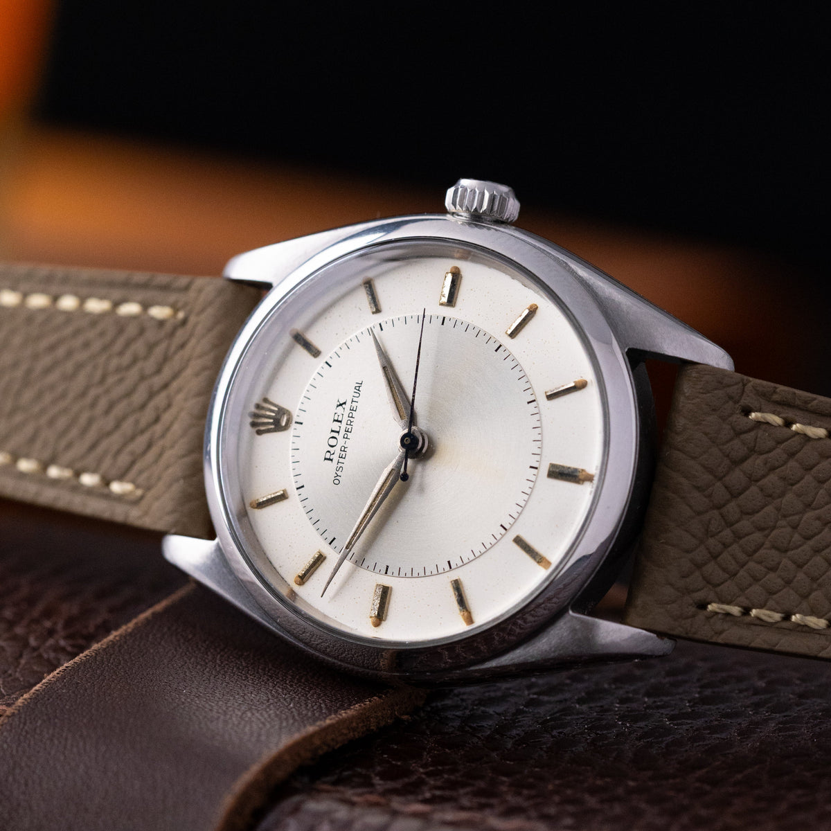 Vintage Rolex Oyster Perpetual, Ref. 6565/6552, Rare Two-Tone Dial, Vi ...