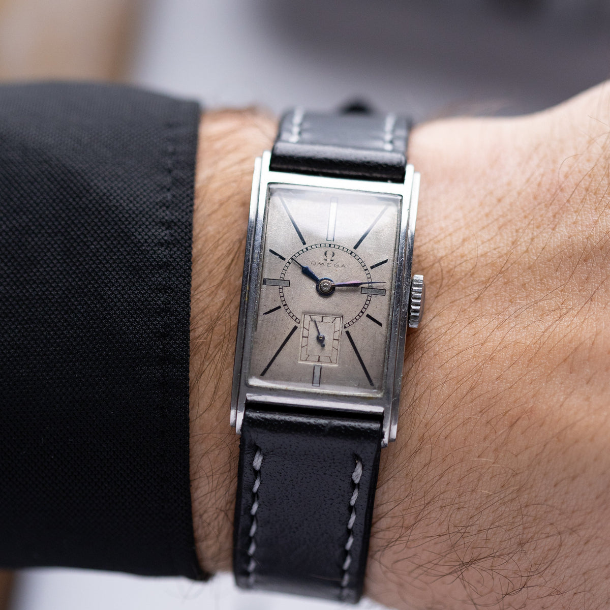 Vintage Swiss Omega Watch Art Deco, Rectangular Tank, Cal. 20F, Comple ...