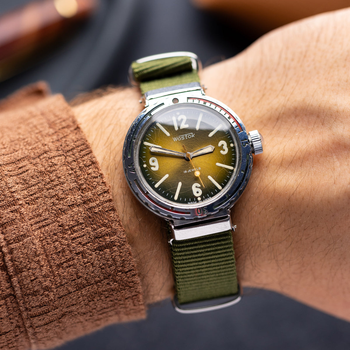 Vintage Vostok Amphibia Eared (Swing Lug) Cal. 2209 Soviet Divers' wat ...