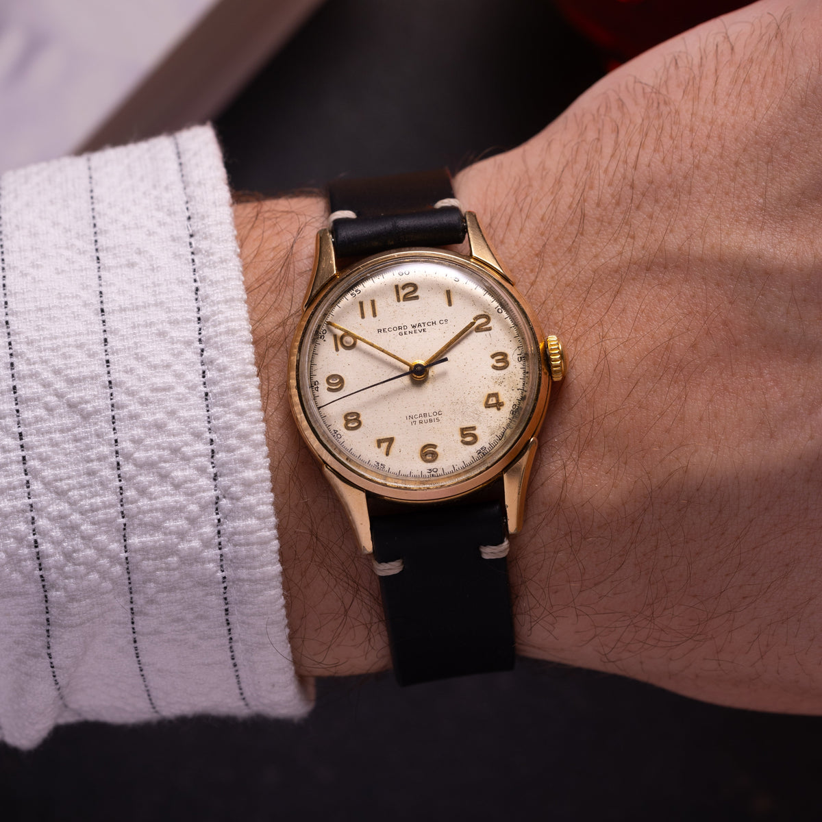 Vintage Record Watch Co Geneve WW2, Military Mens Watch – DuMarko