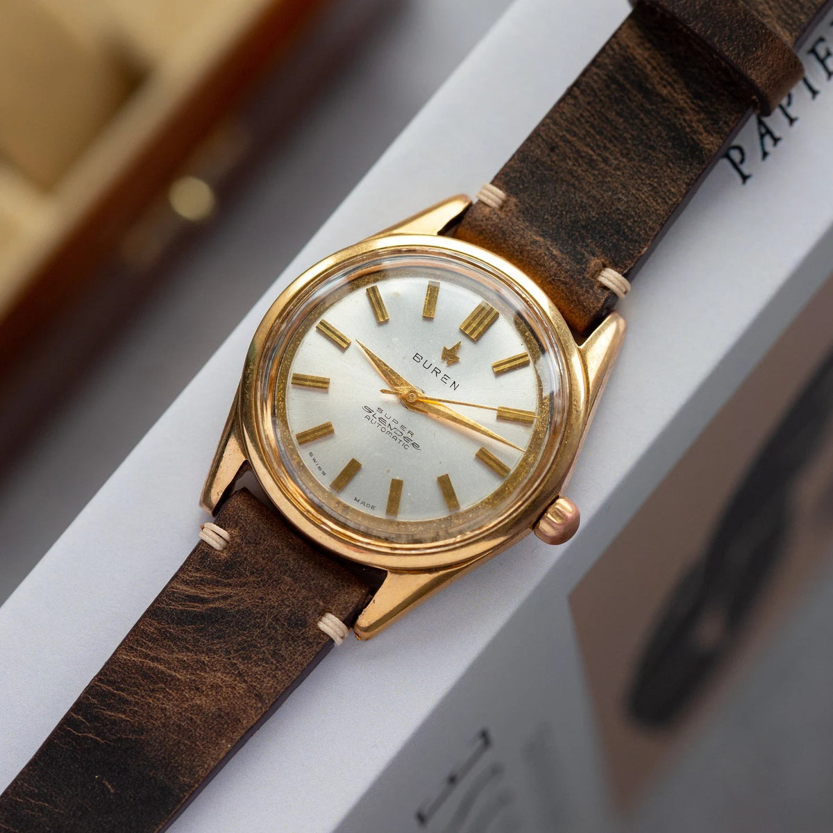 Vintage Buren Watch - Swiss Automatic Gold Plated Watch – DuMarko